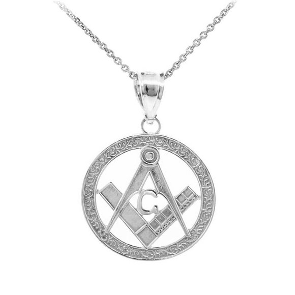Element Shine | Jewelry | Silver Freemason Round Masonic Medallion ...